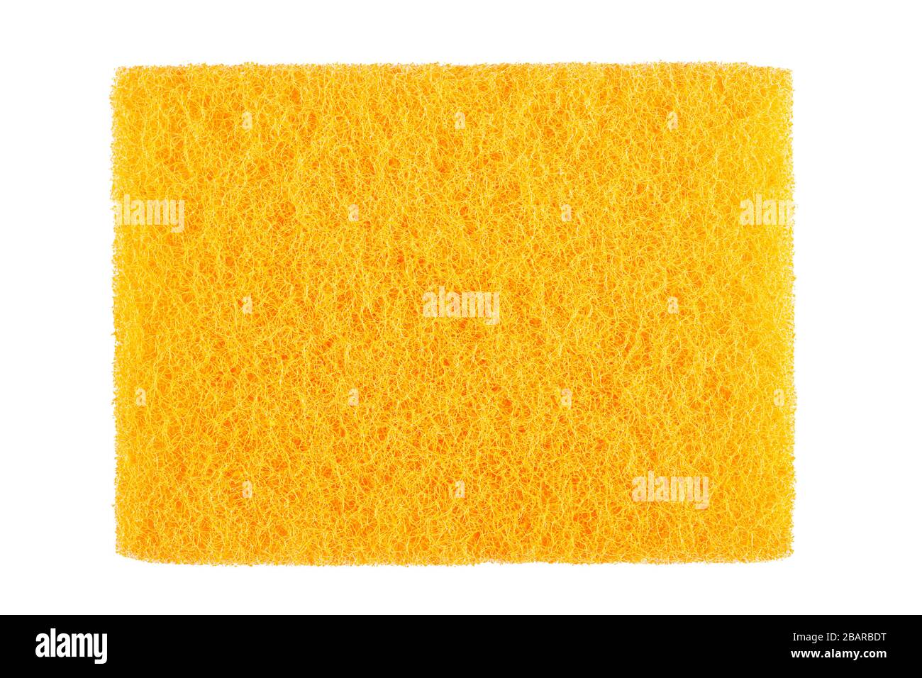 yellow washcloth texture closeup. place for text. isolated on a white ...