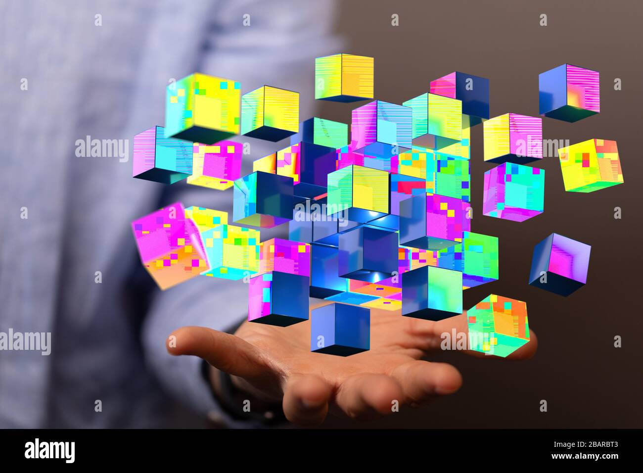 A Using Cloud Technology to Send and Receive Files Stock Photo - Alamy