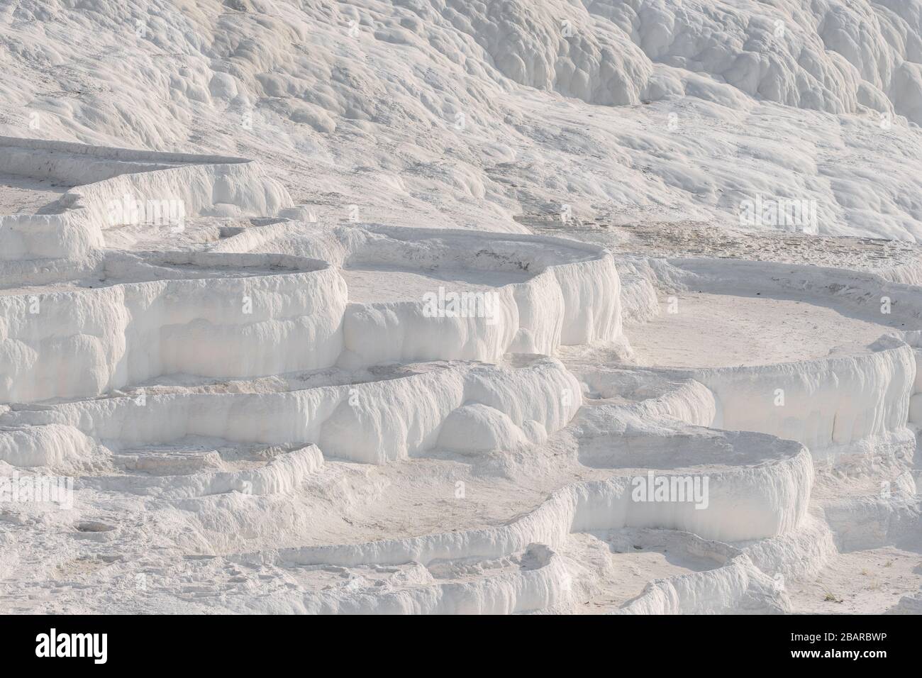 Dried natural spring water travertine terrace formations Stock Photo ...