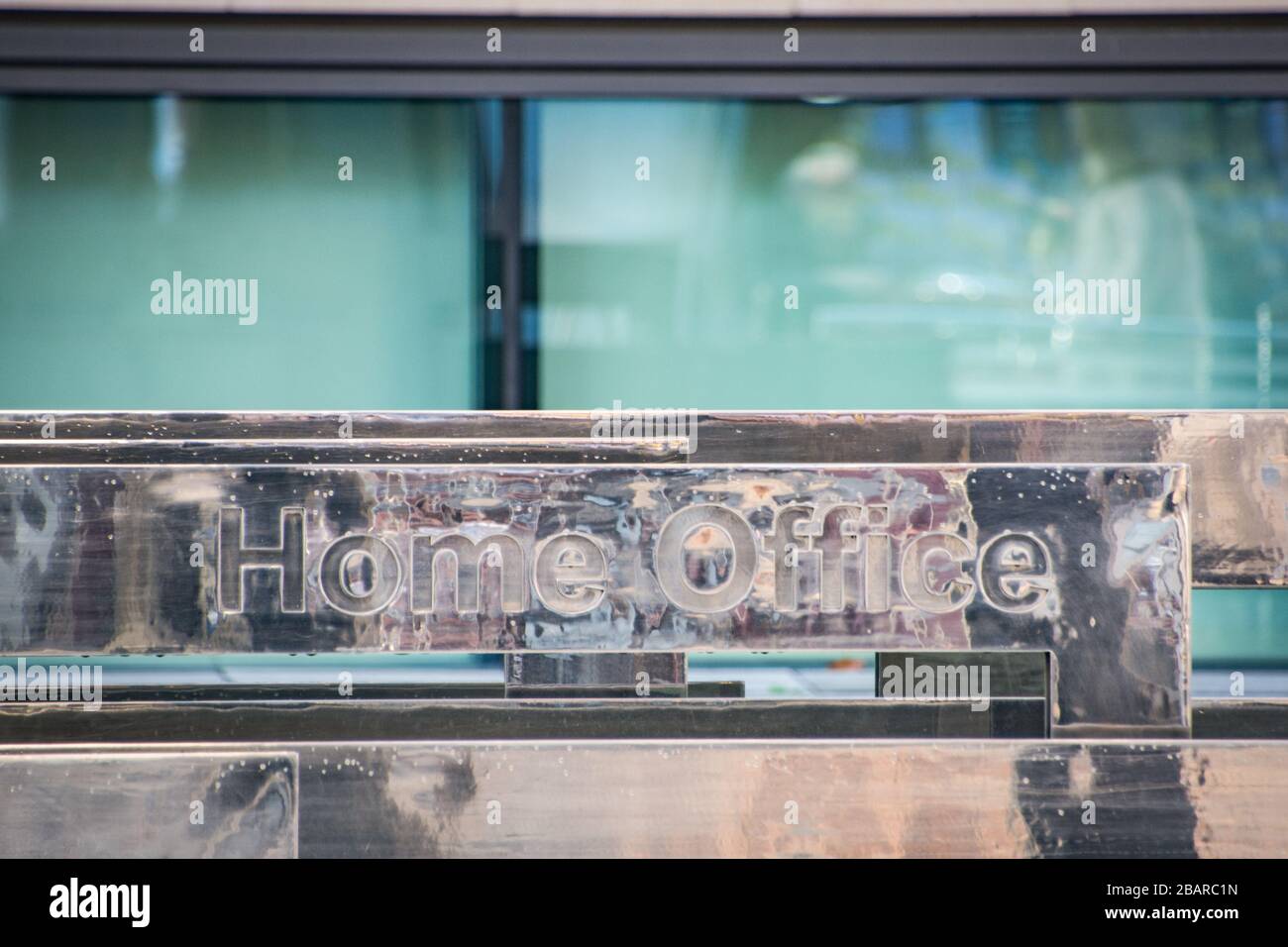 Home Office logo and crest by main entrance- British government ...