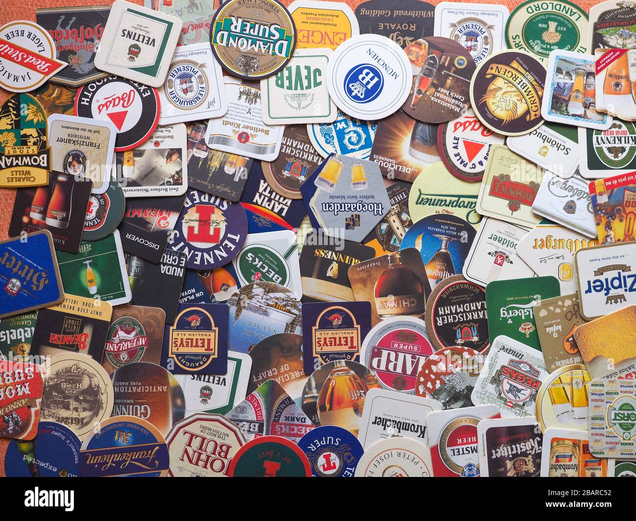 Beer mats collection hi-res stock photography and images - Alamy
