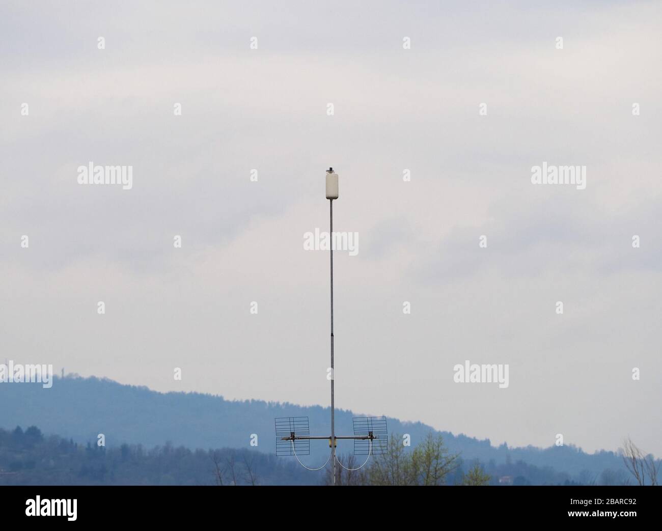 wifi and digital terrestrial television (dttv) aerials Stock Photo - Alamy
