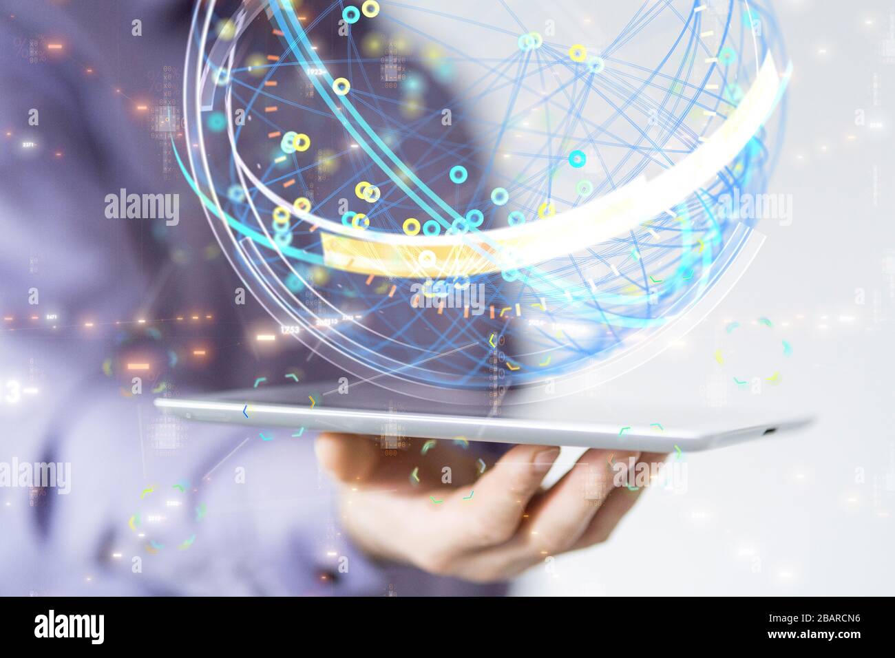 A internet net and data digital concept Stock Photo - Alamy
