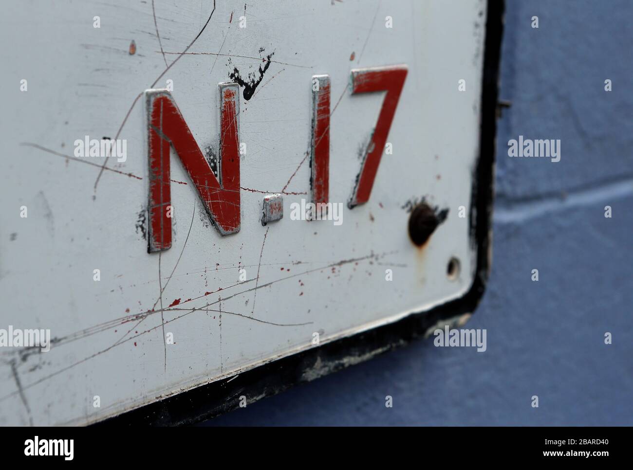 A street sign bears the local postcode N17 next to White Hart Lane ...
