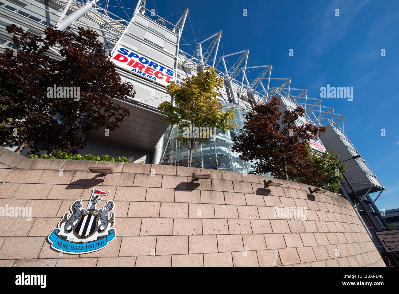 A general view of the exterior of the Sports Direct Arena Stock Photo ...