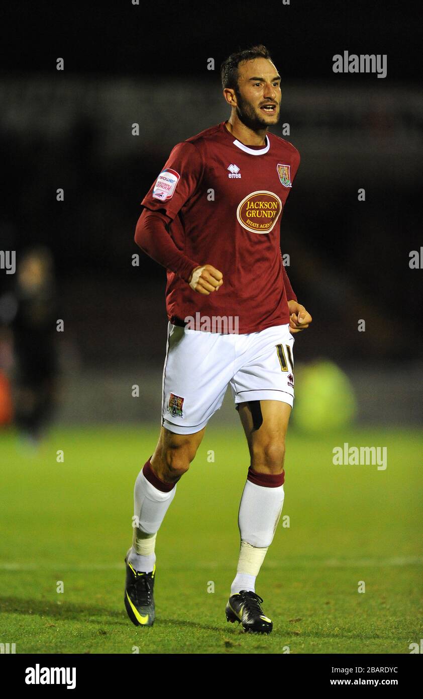 Northampton Town's Chris Hackett Stock Photo - Alamy