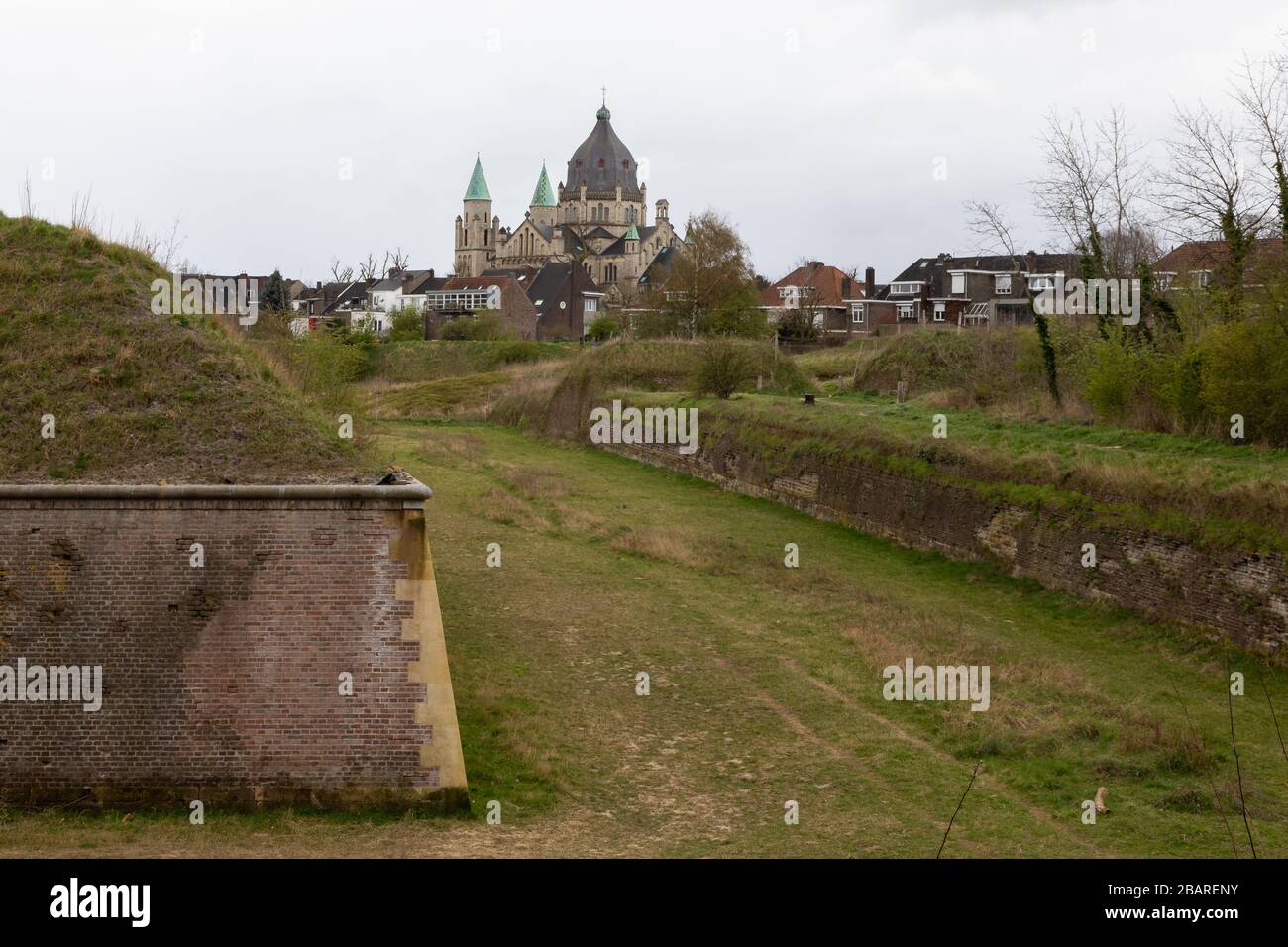 Hoge Fronten (high fronts)park in Maastricht is an 18th century ...