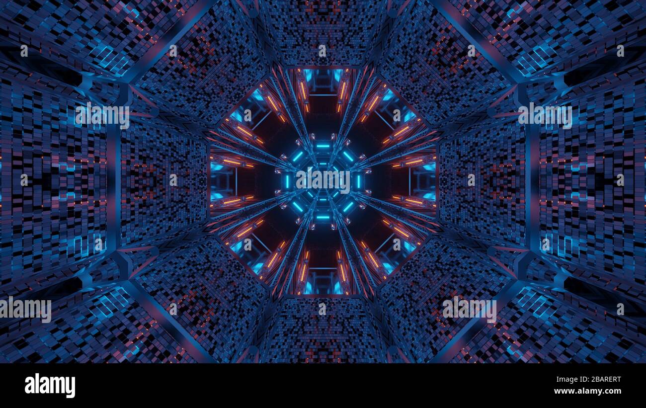 Futuristic background with abstract purple and blue laser lights ...