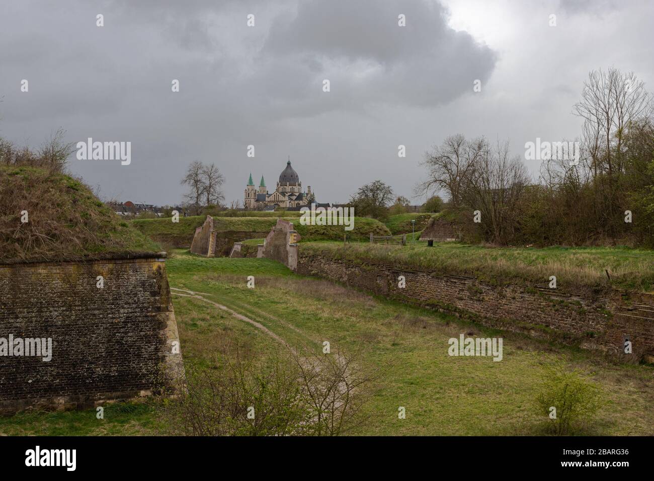 Hoge Fronten (high fronts)park in Maastricht is an 18th century ...