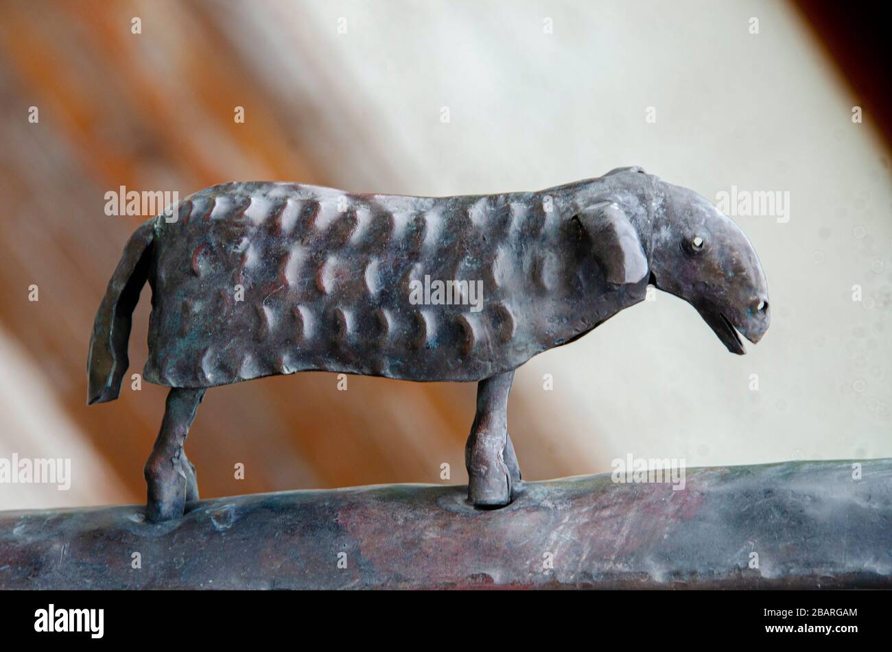 Closeup of a metal sheep Stock Photo - Alamy