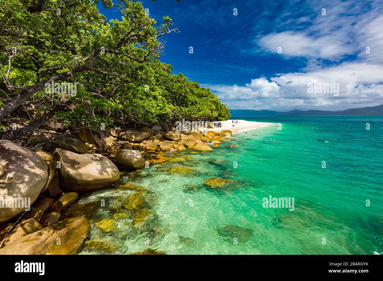 Nudey Beach on Fitzroy Island, Cairns area, Queensland, Australia, part ...