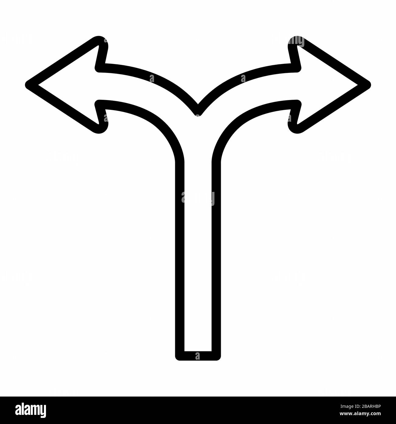 Bifurcation icon illustration Stock Vector Image & Art - Alamy