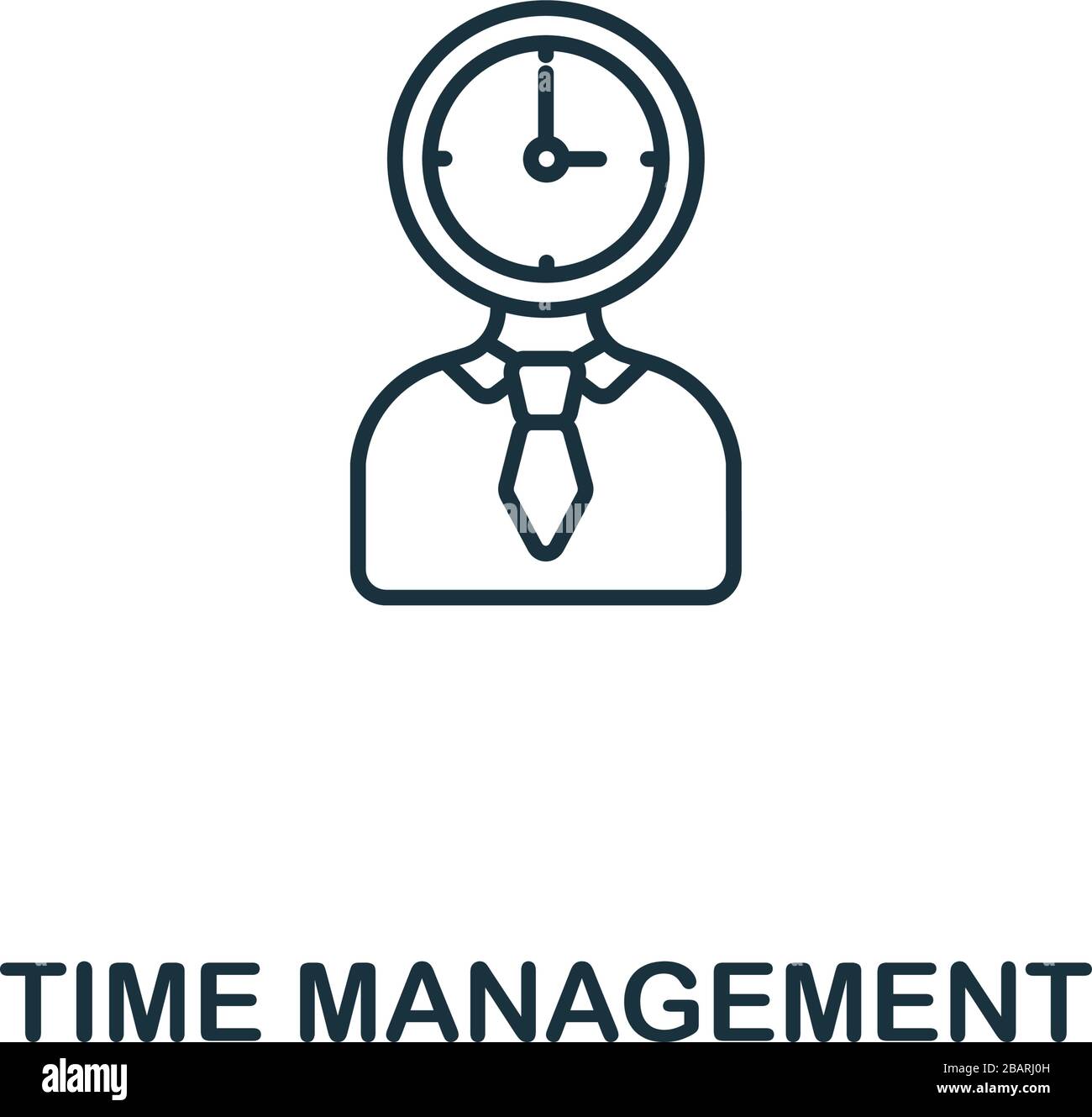 Time Management icon from seo collection. Simple line Time Management ...