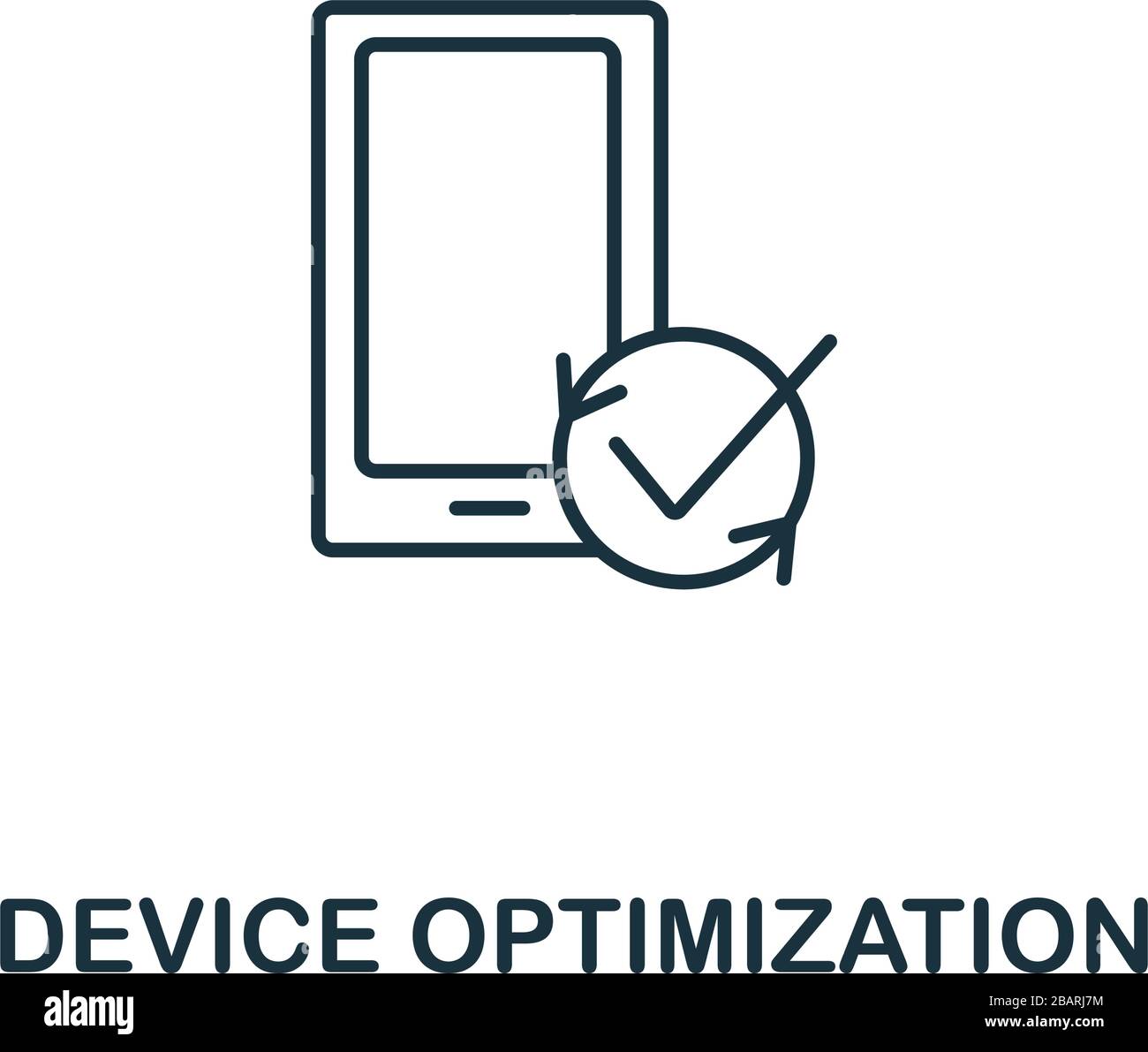 Device Optimization icon from seo collection. Simple line Device ...