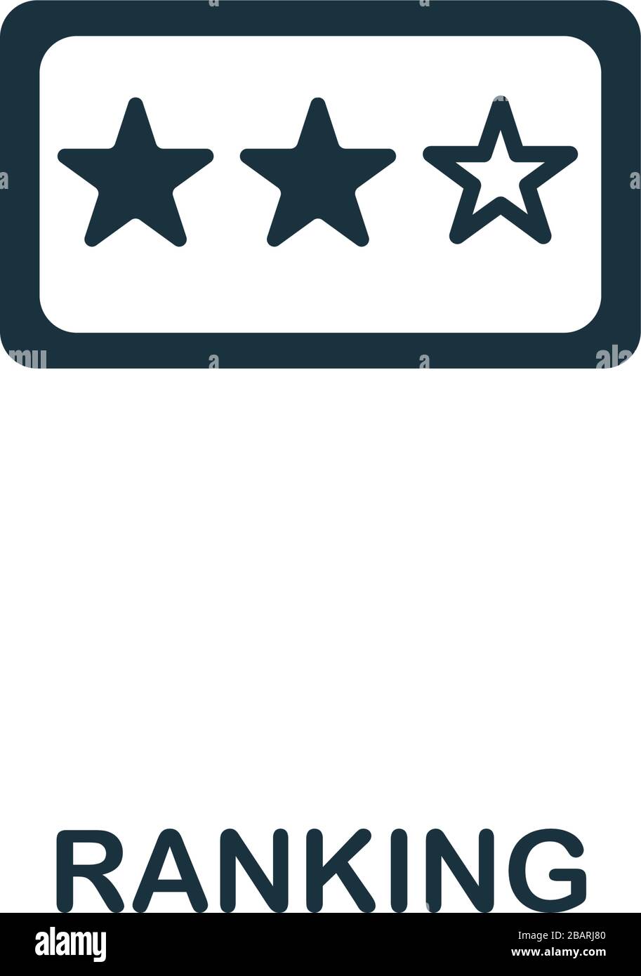 Ranking icon from seo collection. Simple line Ranking icon for ...