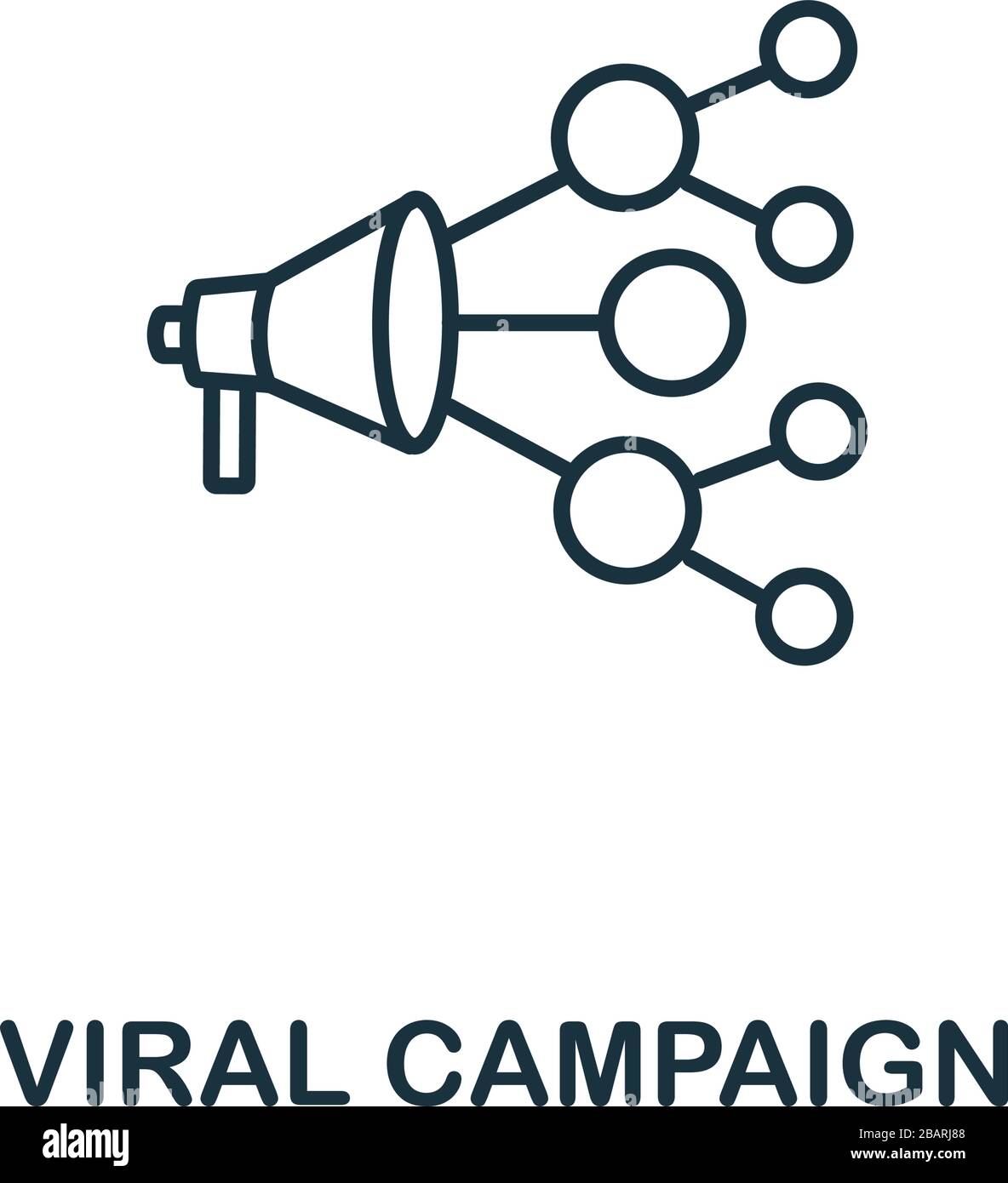 Viral Compaign icon from seo collection. Simple line Viral Compaign ...