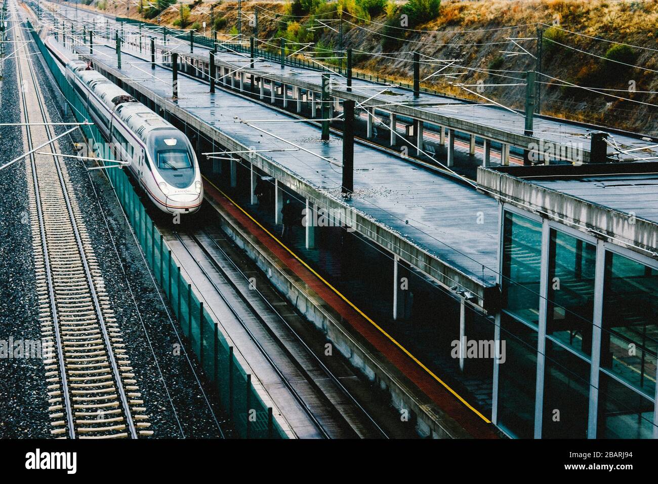 Stoping train hi-res stock photography and images - Alamy