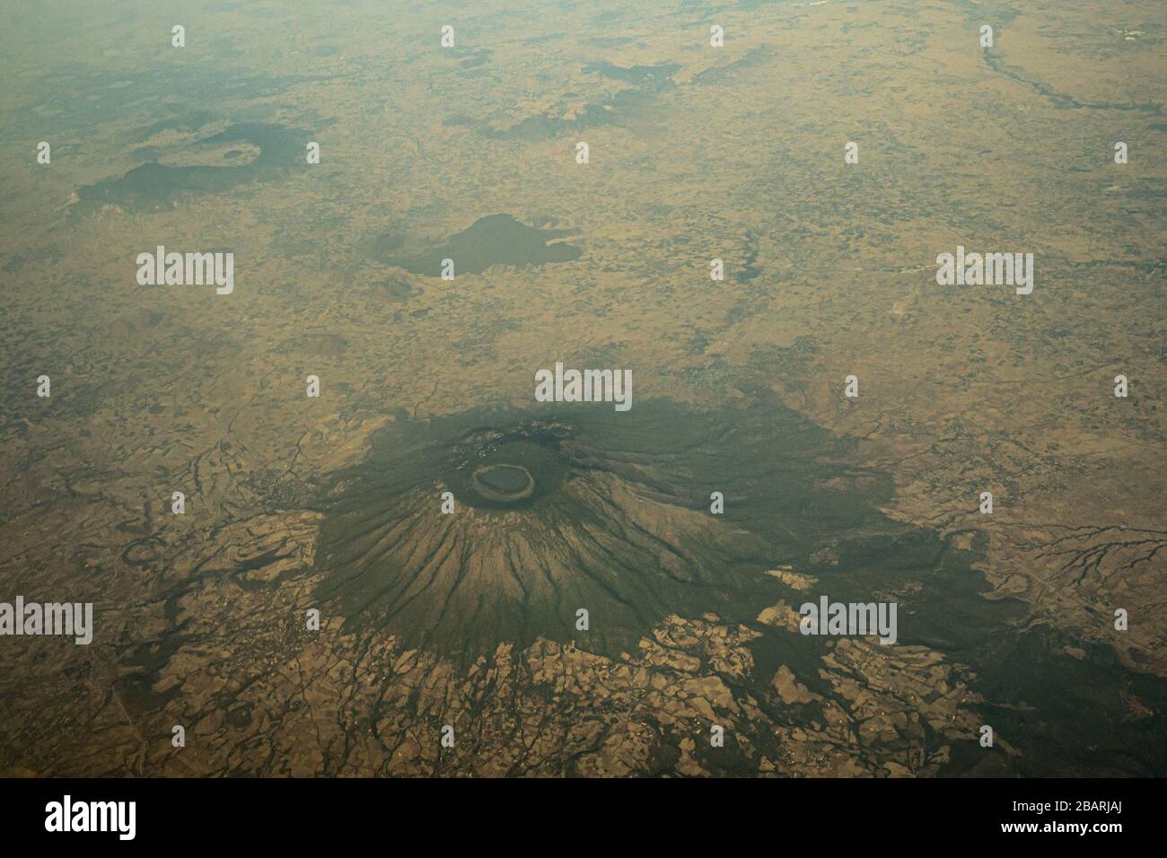 A volcano Flight over Ethiopia Stock Photo - Alamy