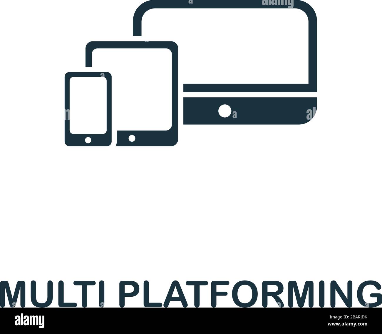 Multi Platforming icon from seo collection. Simple line Multi ...