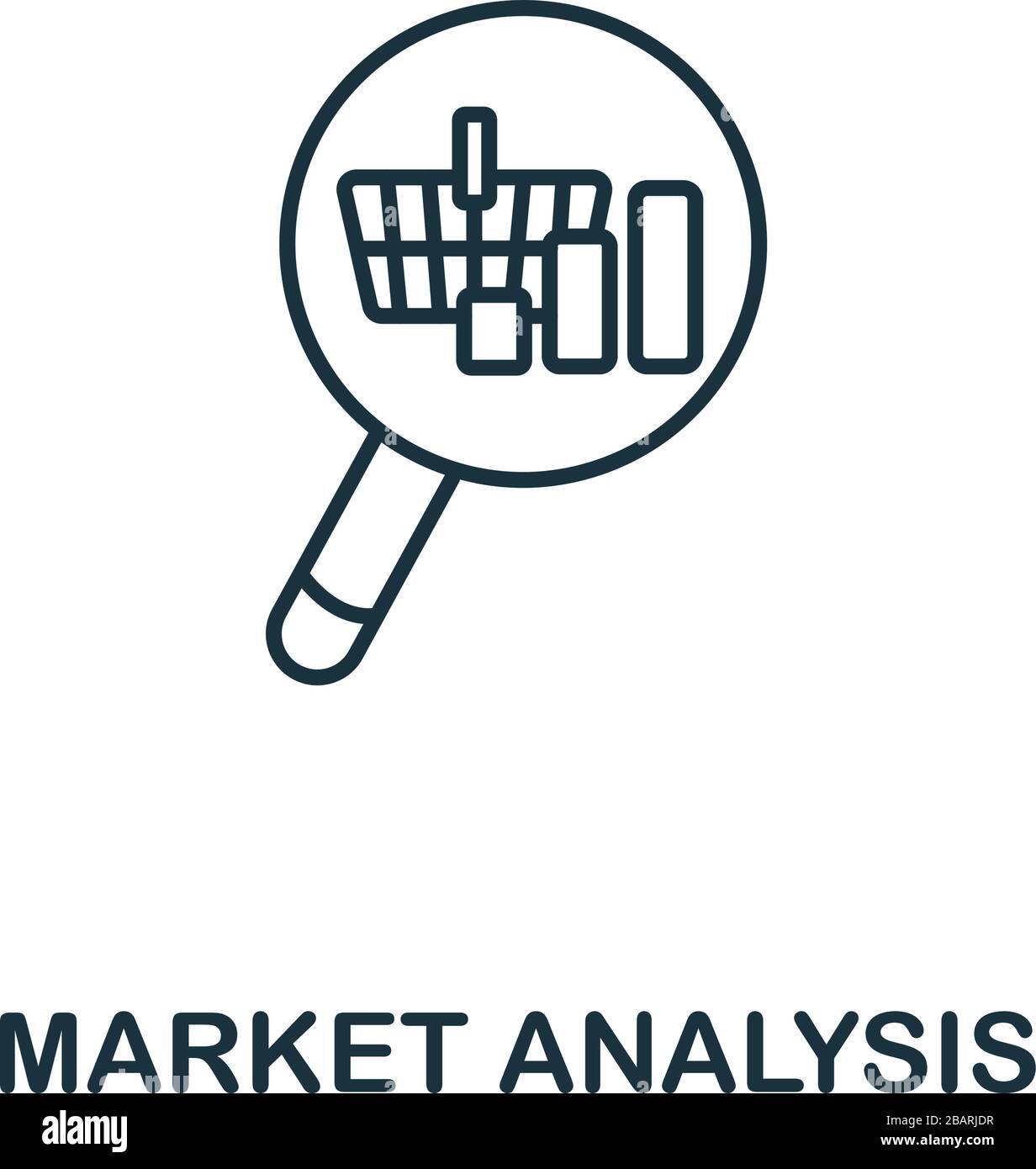 Market Analysis icon from seo collection. Simple line Market Analysis ...