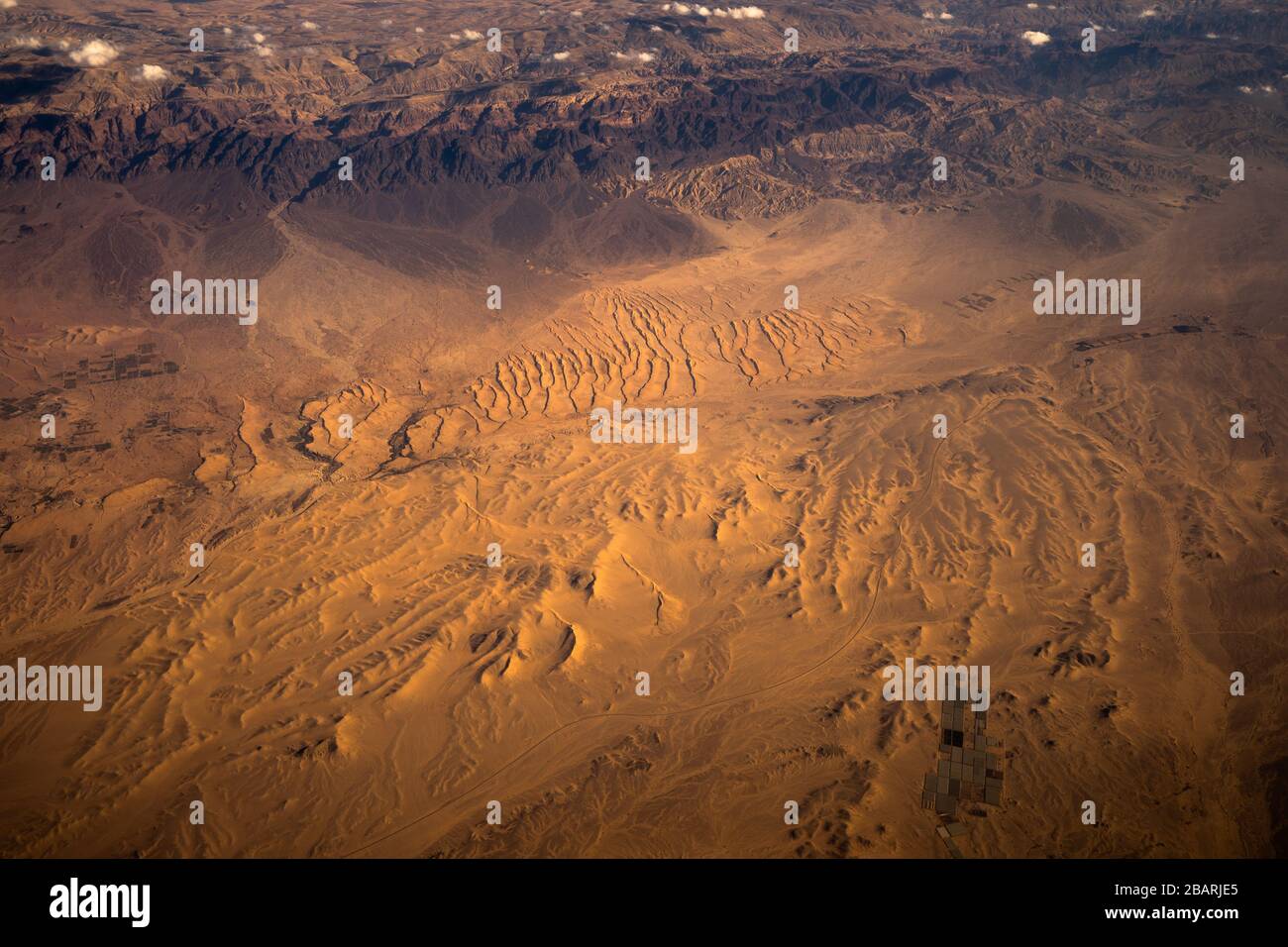Aerial view of the Kingdom of Jordan Stock Photo - Alamy