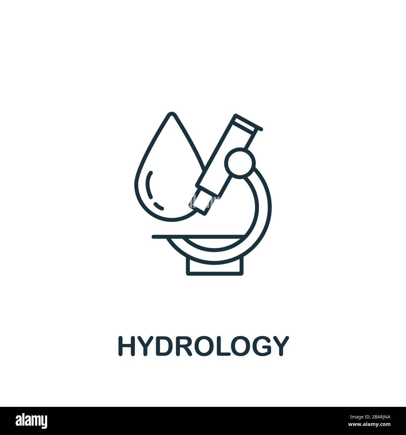 Hydrology icon from science collection. Simple line element Hydrology ...