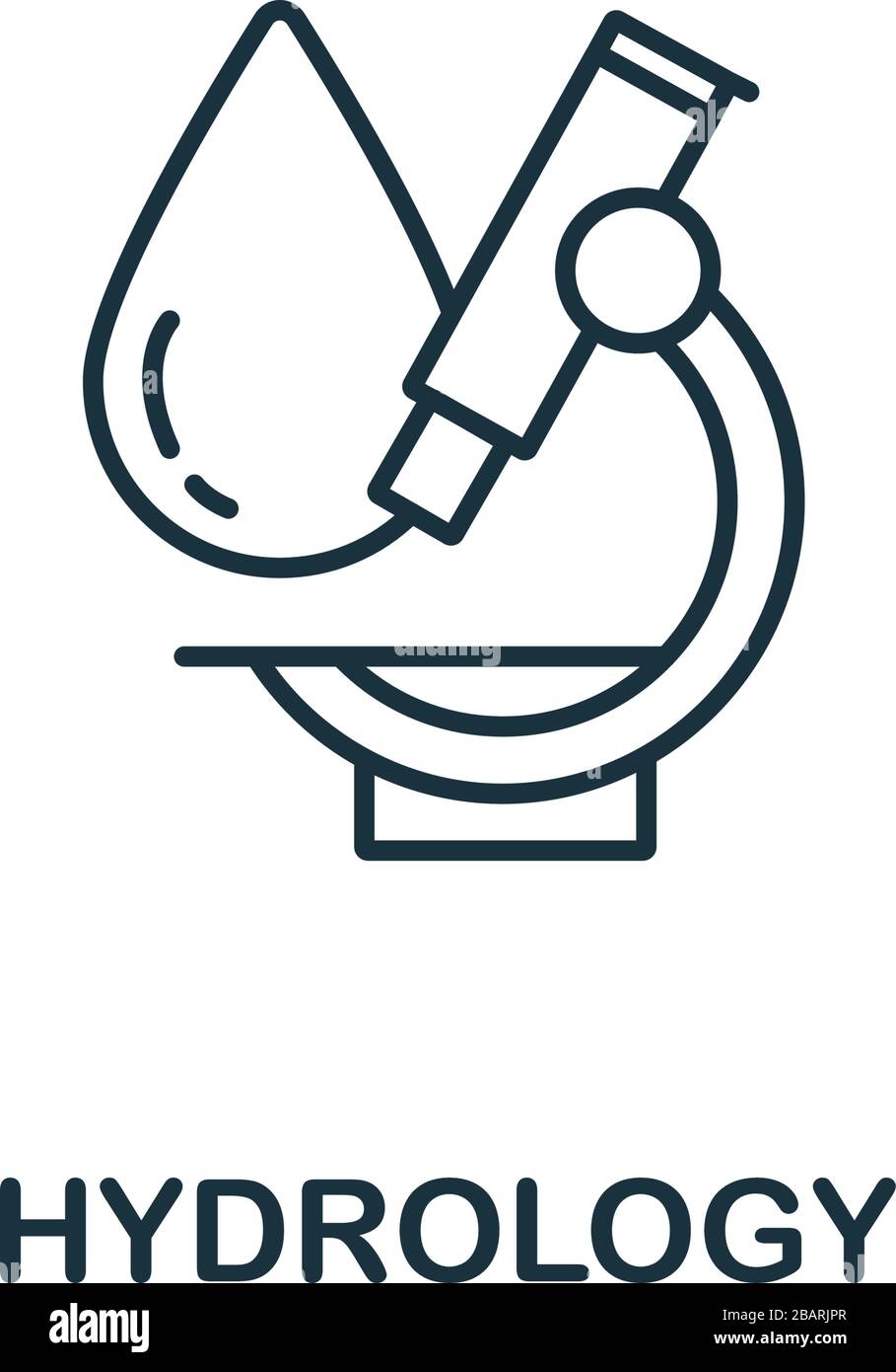 Hydrology icon from science collection. Simple line element Hydrology ...