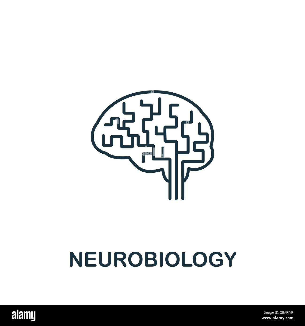 Neurobiology icon from science collection. Simple line element ...