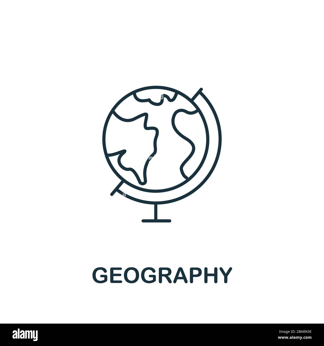 Geography icon from science collection. Simple line element Geography ...