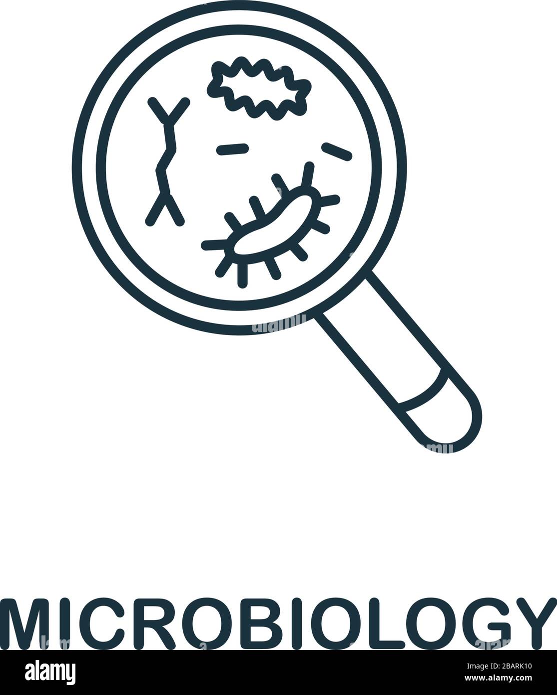 Microbiology icon from science collection. Simple line element ...
