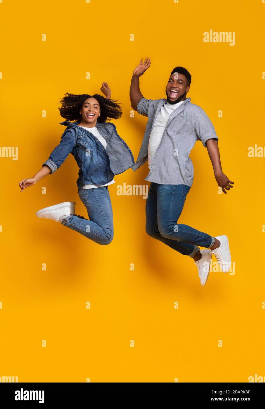 Excited Person Jumping