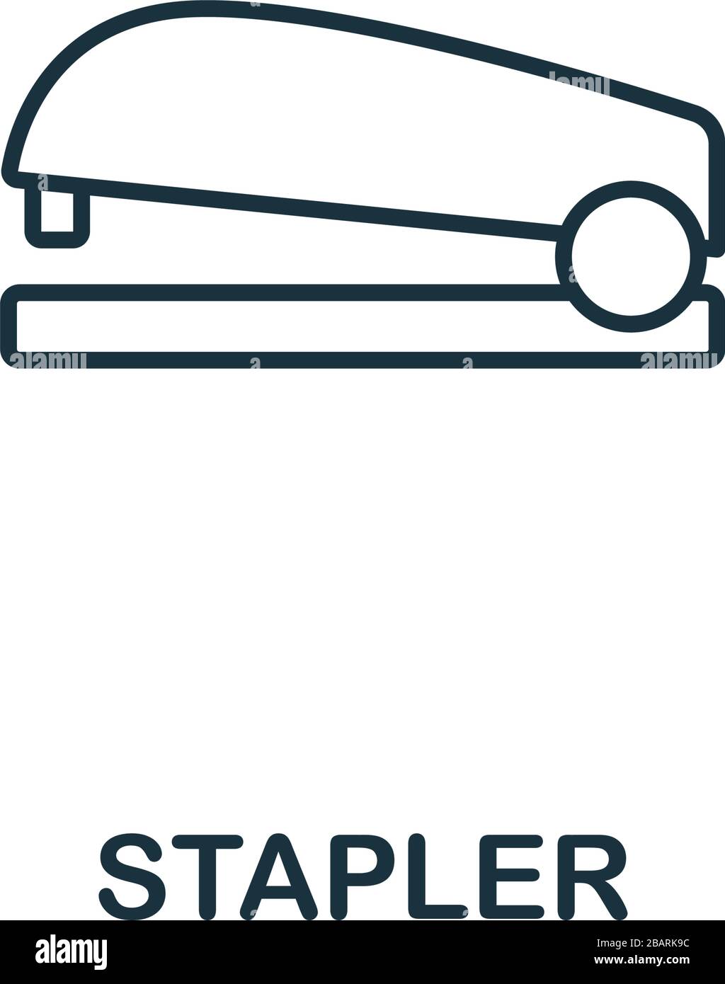 Stapler icon from office tools collection. Simple line Stapler icon for ...
