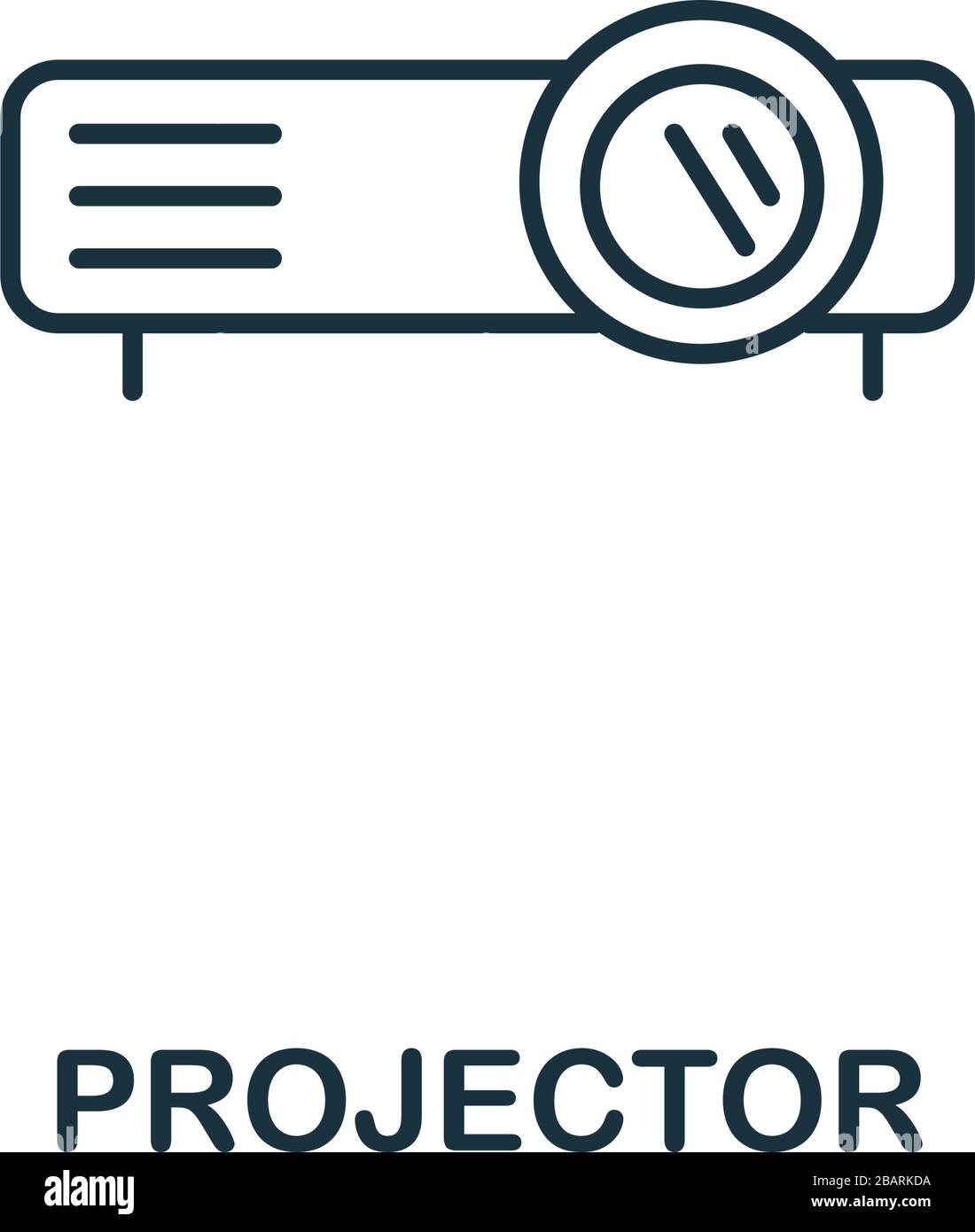 Projector icon from office tools collection. Simple line Projector icon ...