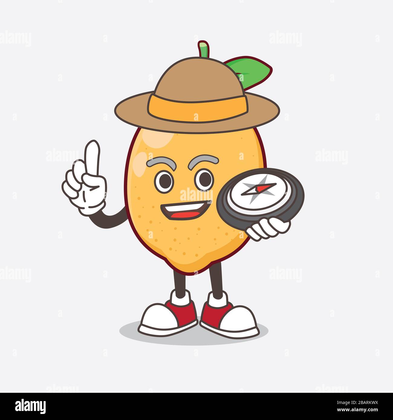 An illustration of Lemon Fruit cartoon mascot character having a ...