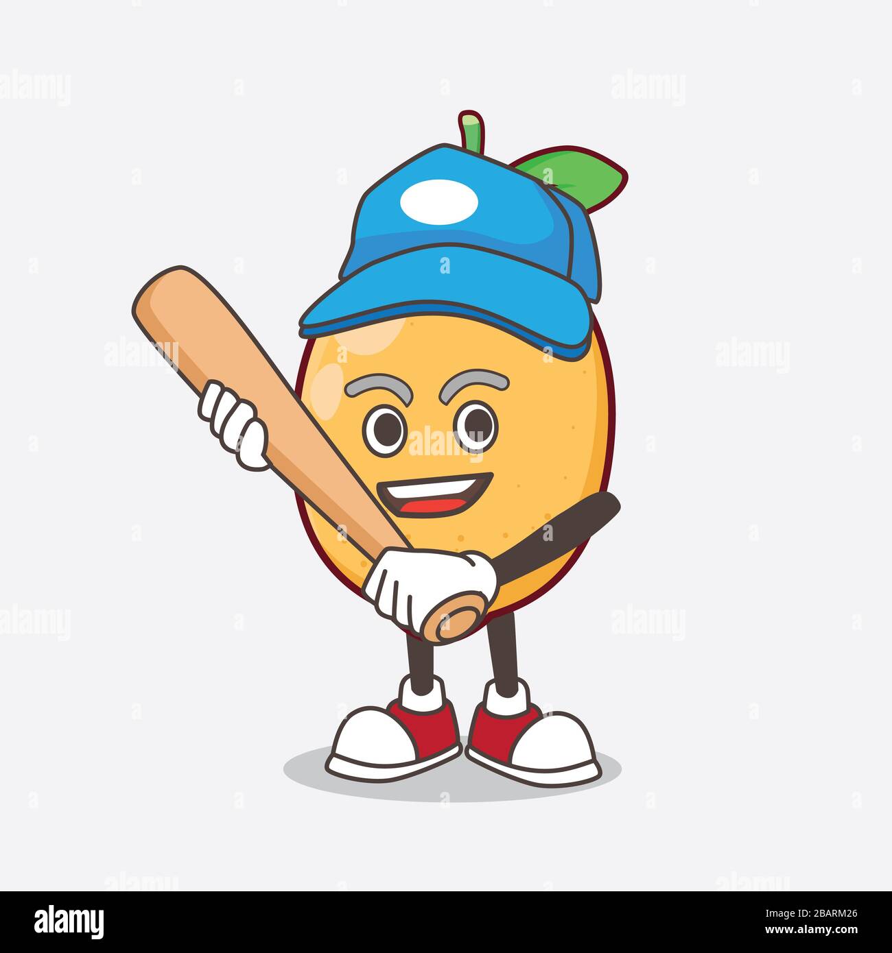 An illustration of Lemon Fruit cartoon mascot character playing ...