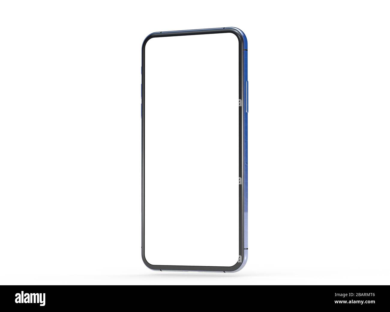 A smartphone digital isolated modern white background Stock Photo - Alamy