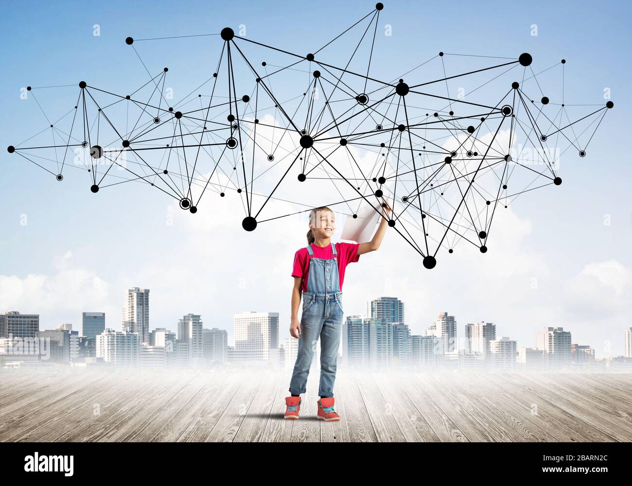 Concept of social wireless connection and internet use for ...