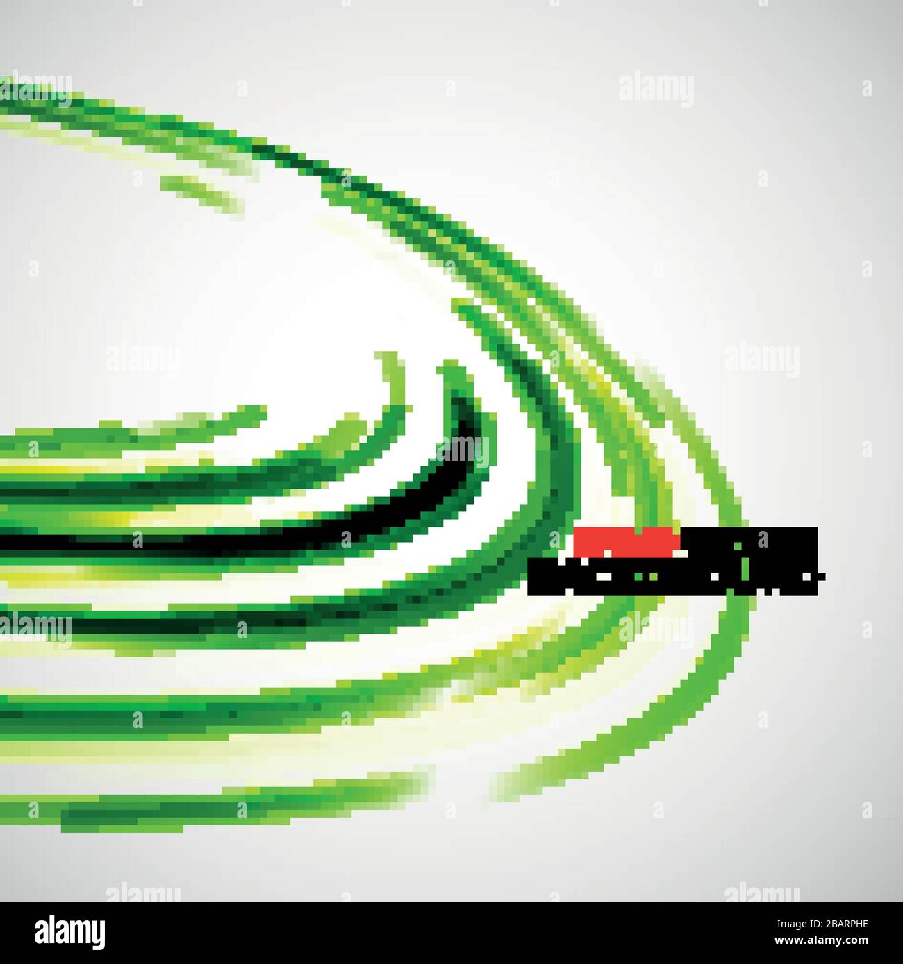 Wavy green background circles Stock Vector Images - Alamy