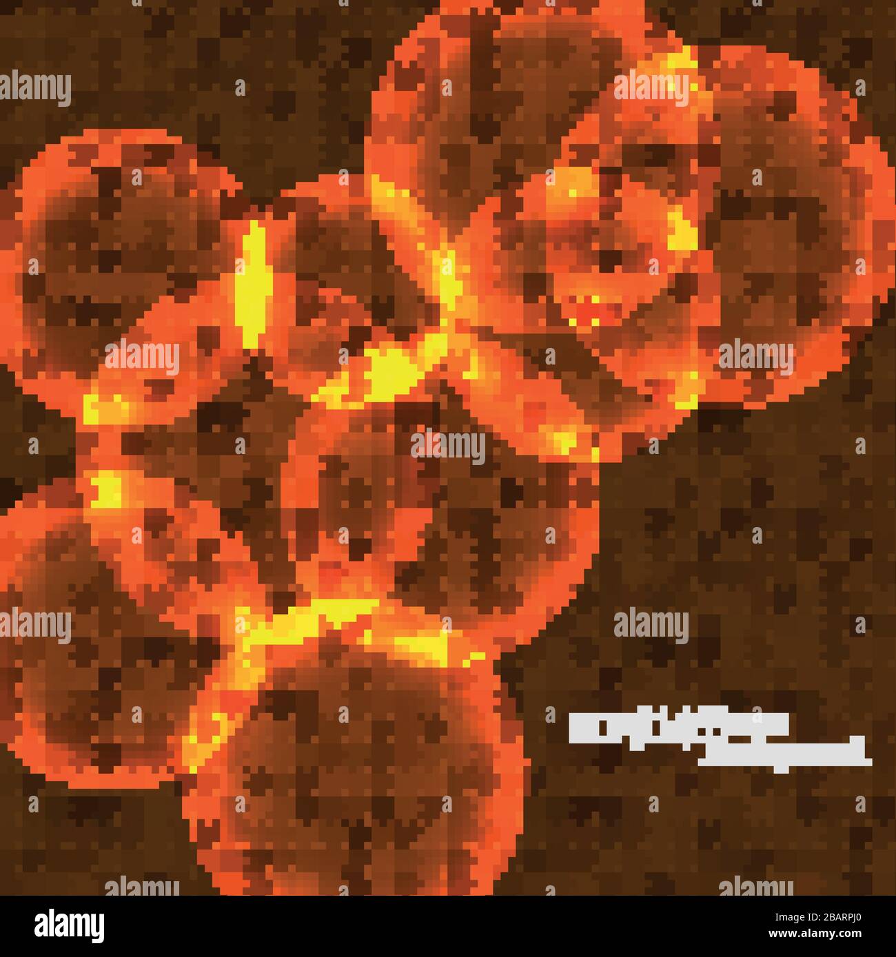 Vector orange bubbles background squares Stock Vector Image & Art - Alamy