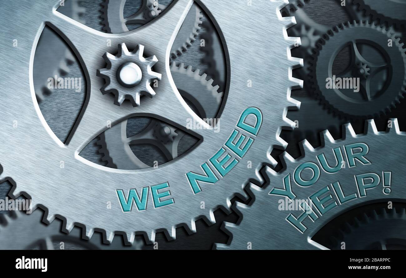 Text sign showing We Need Your Help. Business photo showcasing asking ...