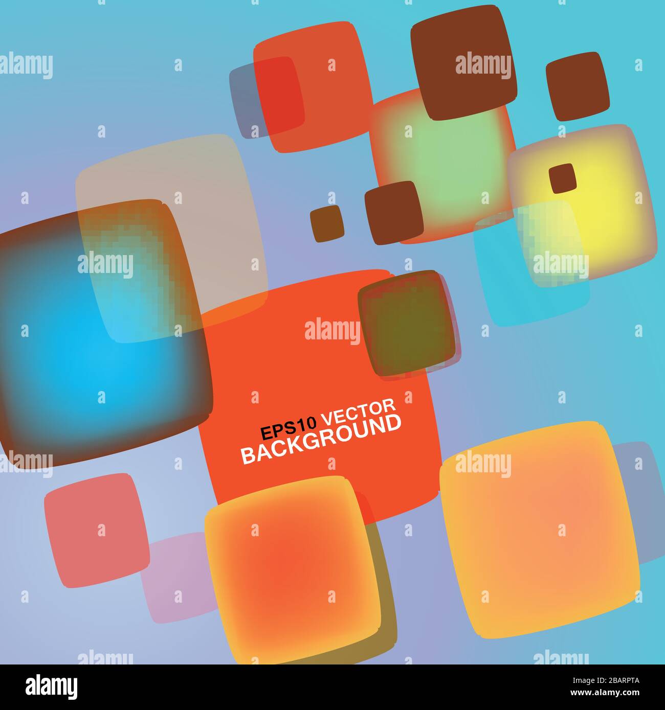 Vector bright squares with round corners white background Stock Vector ...