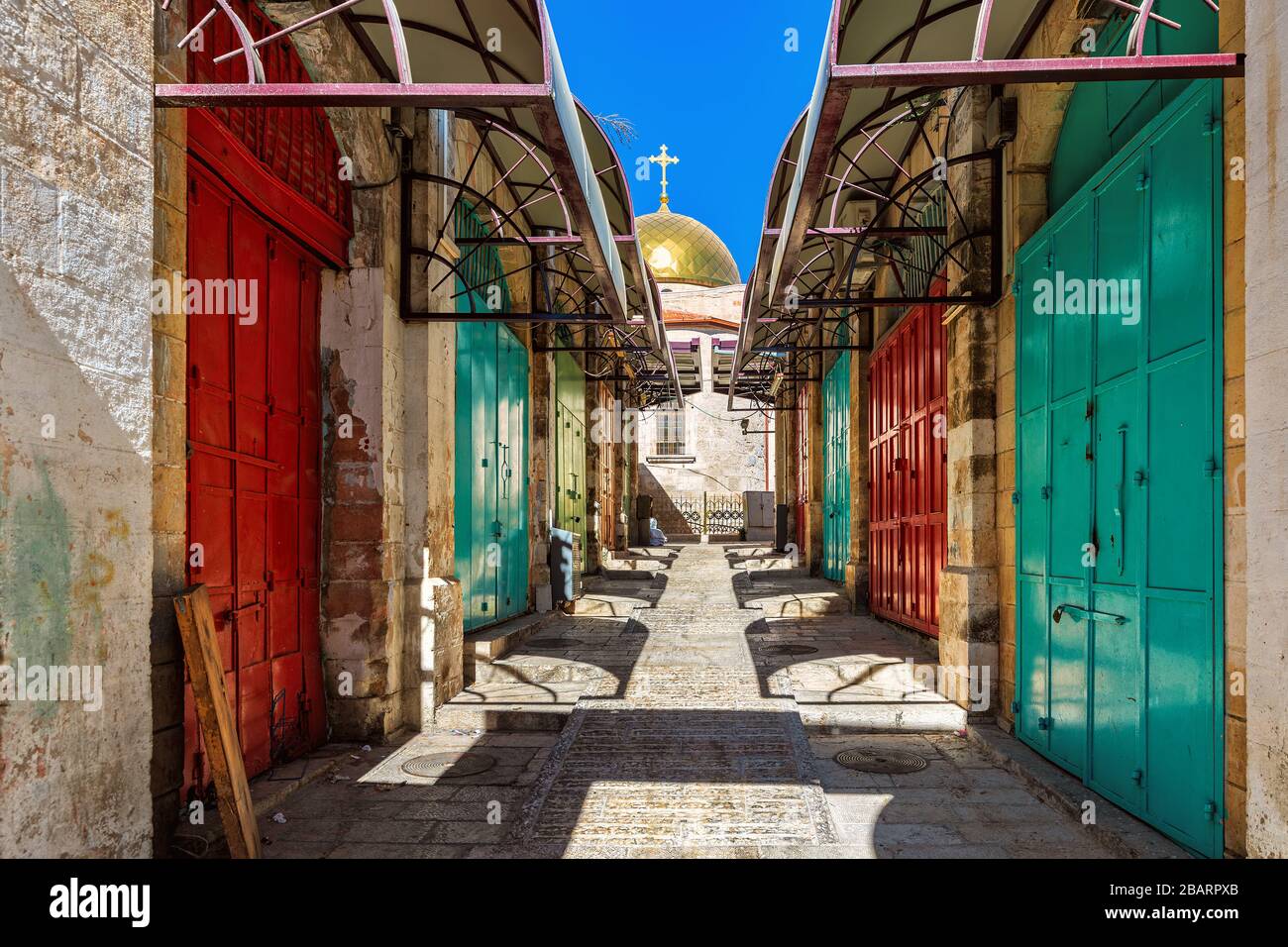 Israel jerusalem old city doors hi-res stock photography and images - Alamy