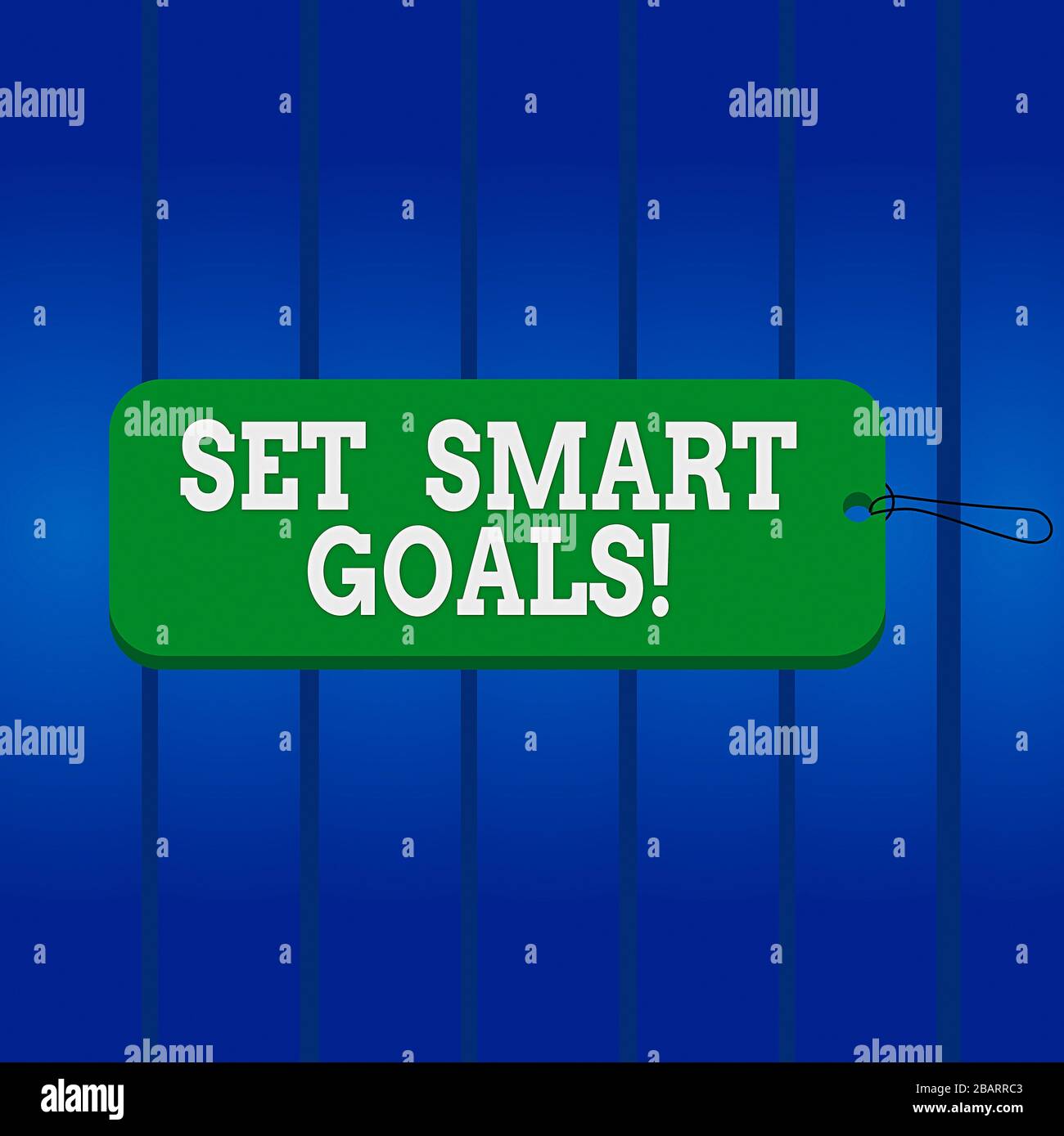 Writing note showing Set Smart Goals. Business concept for giving ...