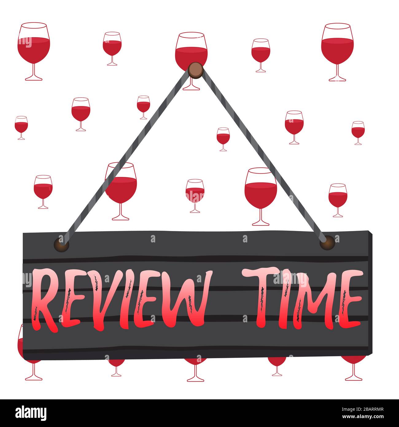 Text sign showing Review Time. Business photo showcasing to think or ...