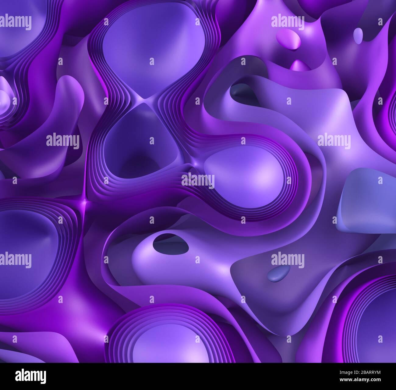 Abstract Purple Background With Curved Elements Stock Photo - Alamy