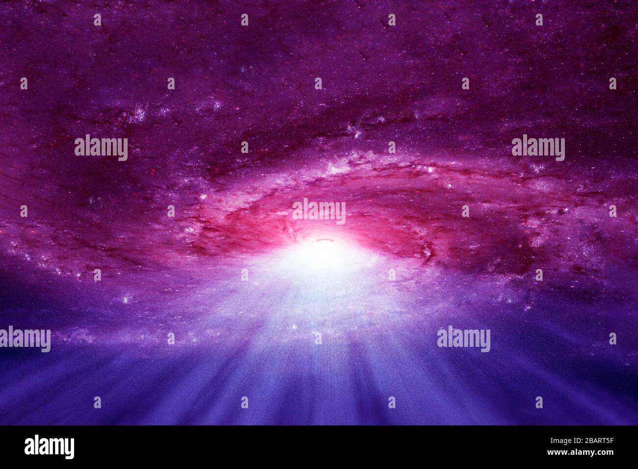 Purple galaxy in deep space. Elements of this image were furnished by ...
