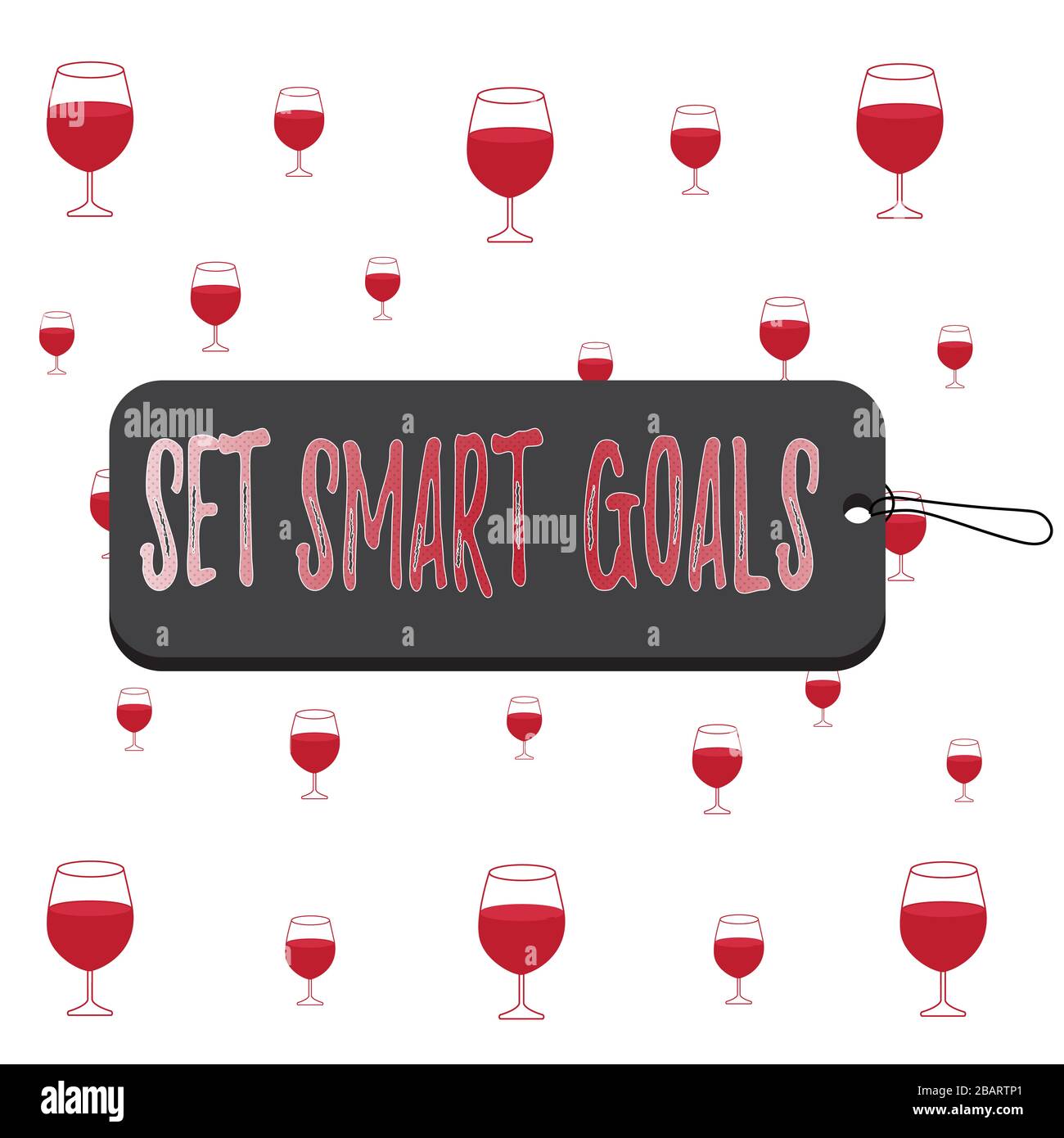 Text sign showing Set Smart Goals. Business photo text list to clarify ...