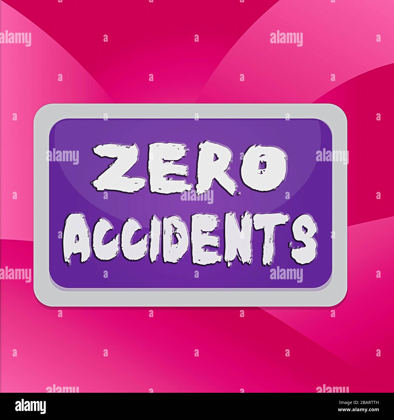 Handwriting text Zero Accidents. Conceptual photo important strategy ...
