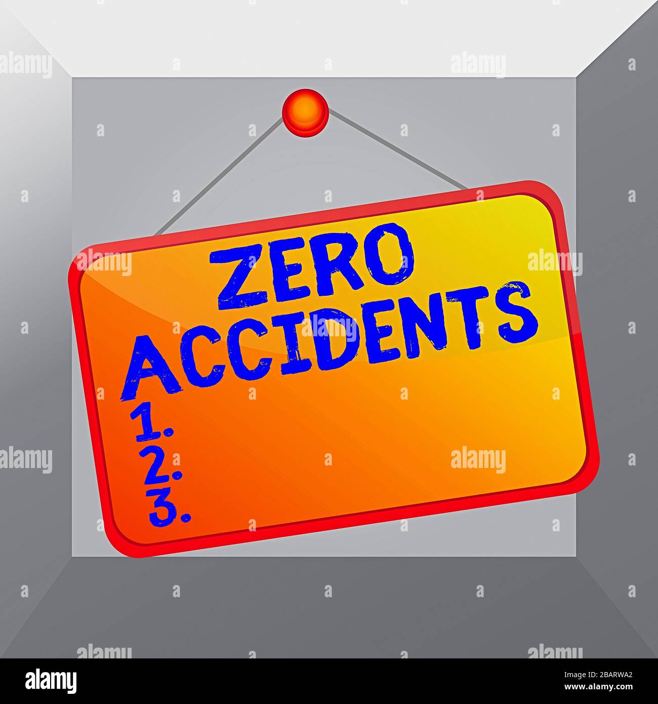 Conceptual hand writing showing Zero Accidents. Concept meaning ...