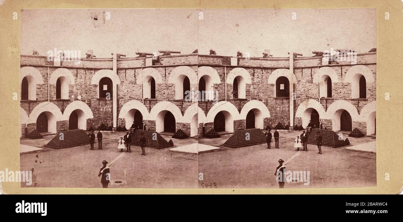 Fort Lafayette, NY, by Mathew Brady (attrib), ca 1865 Stock Photo - Alamy